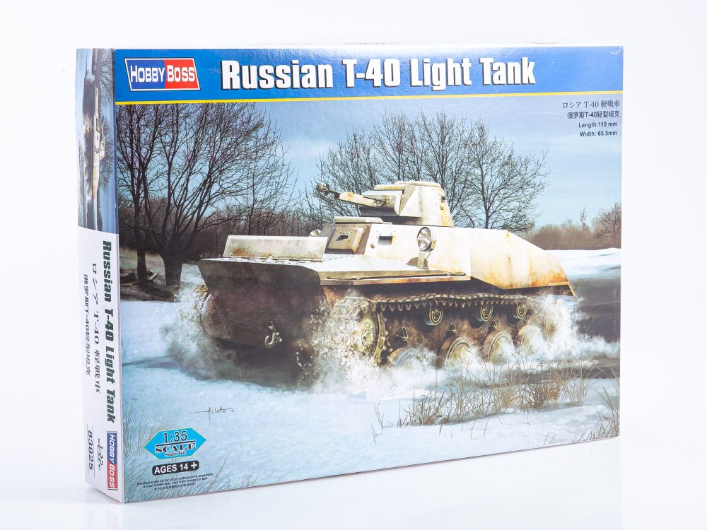 Сборная модель танка Hobby Boss Легкий танк Russian T-40 Light Tank ...