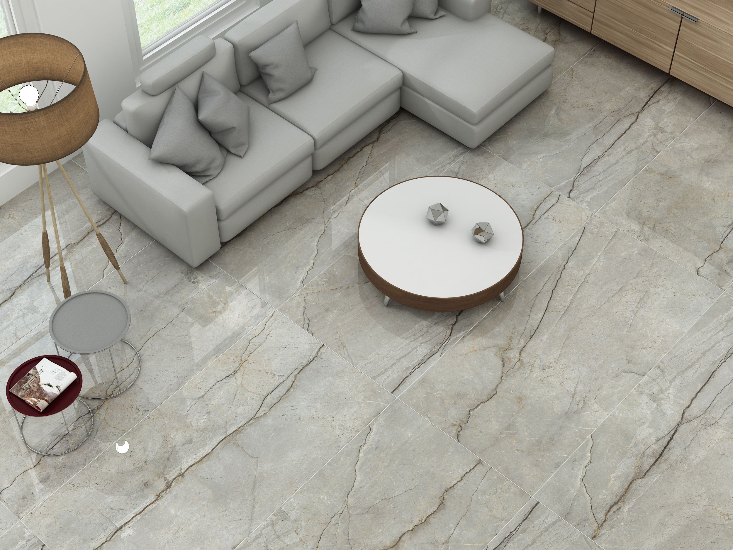 Керамогранит 60х120 Atlanta Grey Glossy, 1,44м купить на OZON по низкой ...