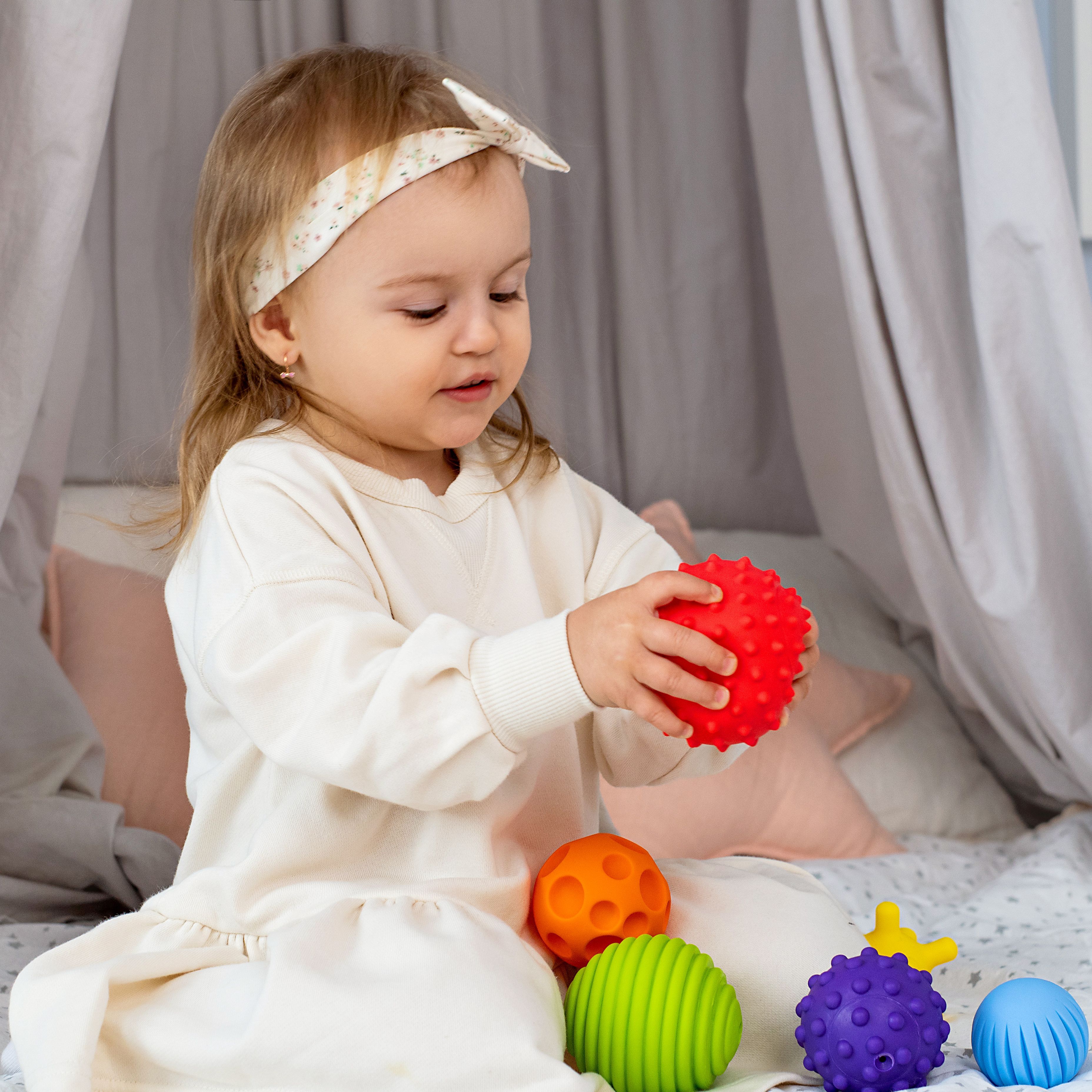 Набор развивающих игрушек для ванной Fancy Baby Тактилики для малышей ...