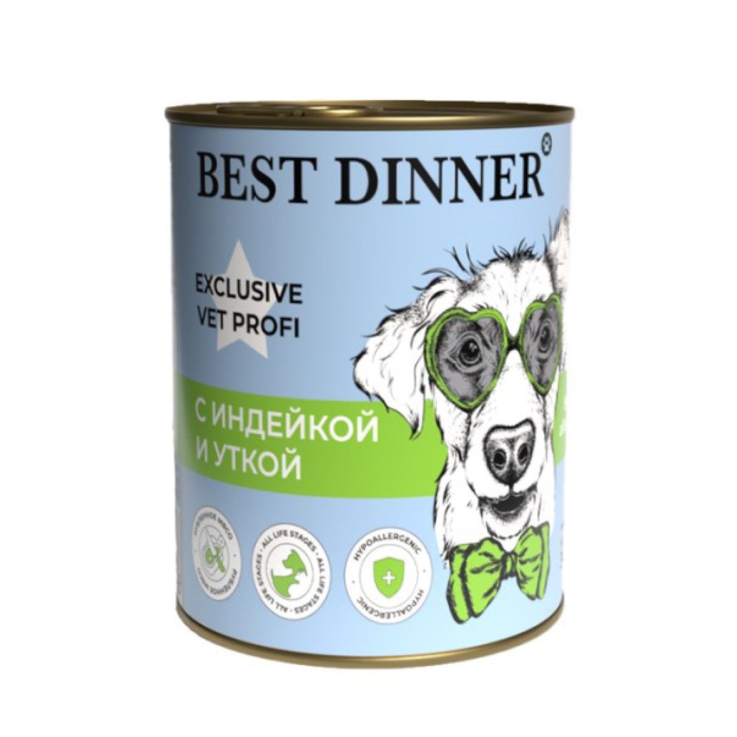 Влажный корм Best Dinner Vet Profi Hypoallergenic для собак любых пород ...