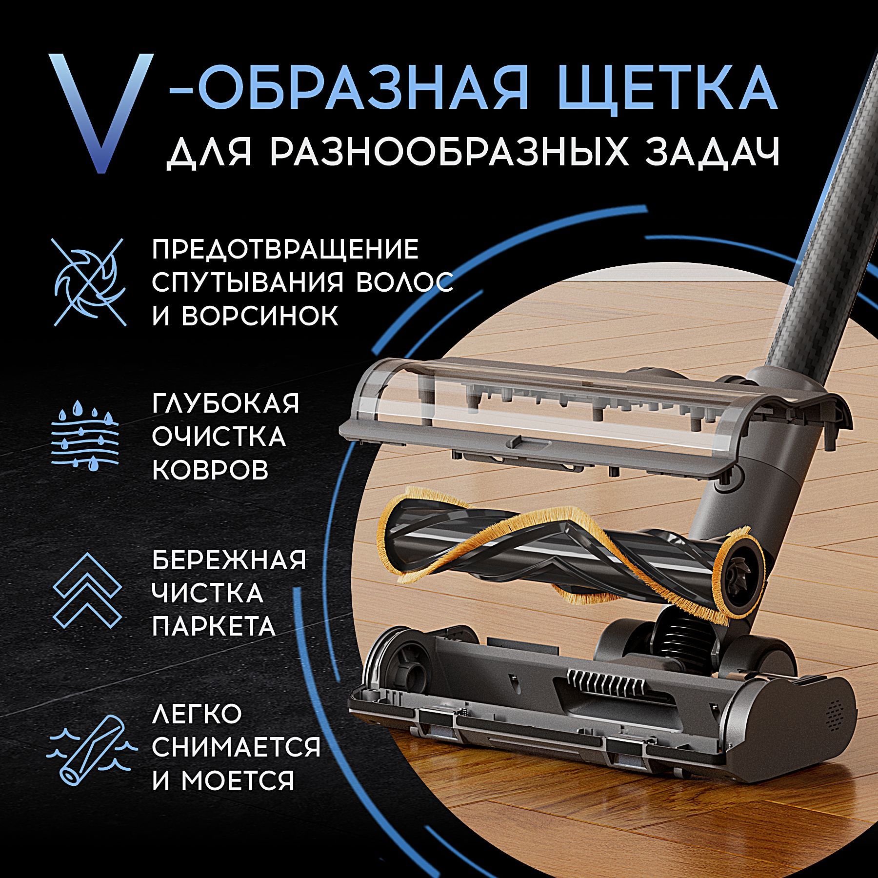 Вертикальный беспроводной пылесос Dreame R20 - купить с доставкой по ...