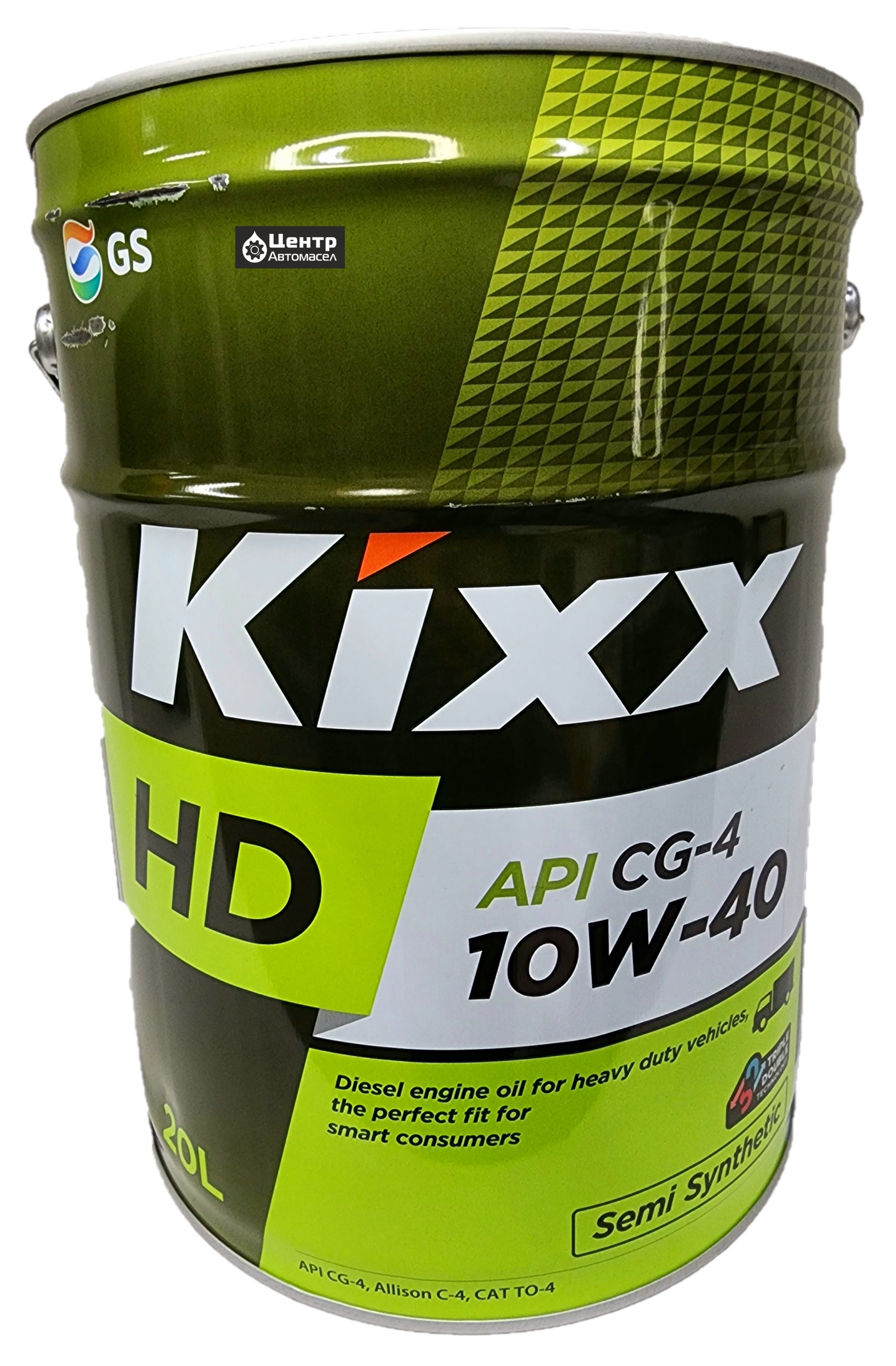 Масло моторное Kixx HD CG-4 10W-40 Полусинтетическое 20 л L5255P20E1 ...