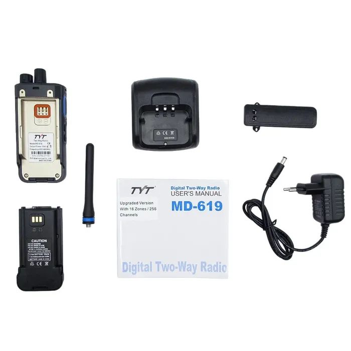 Радиостанция TYT Цифровая рация MD-619 DMR 10W AES256, 128 каналов ...