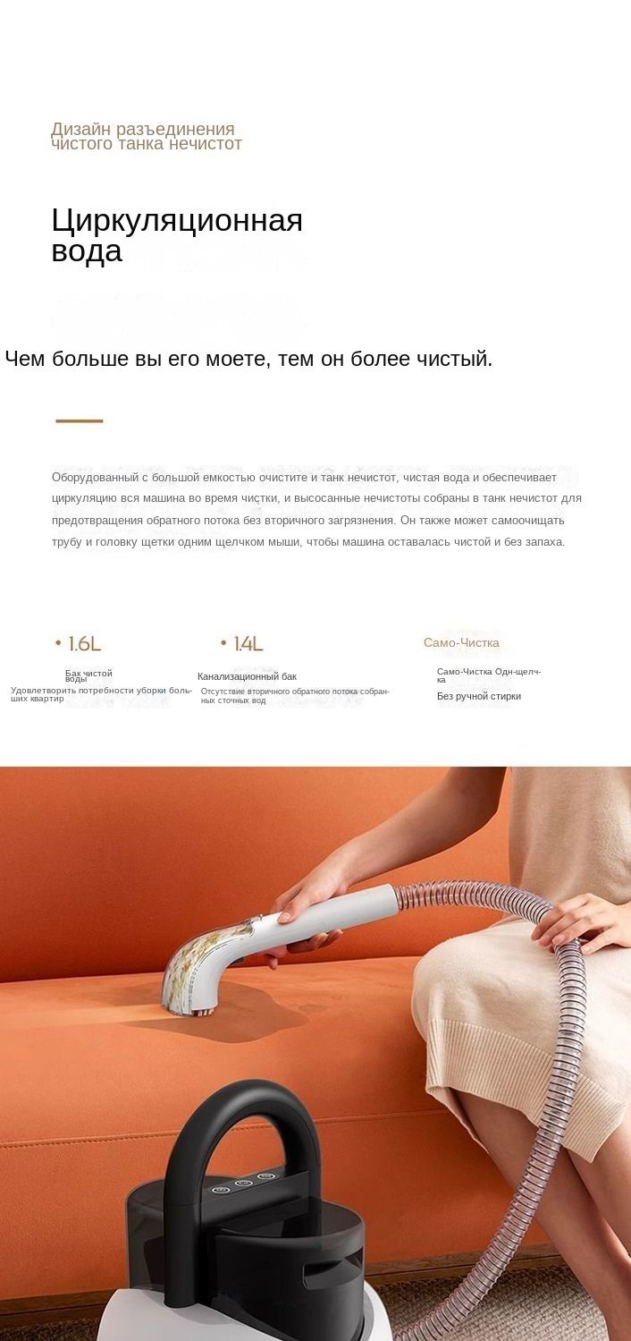 Моющий пылесос Машина для чистки ткани, пылесос, ковров, штор, дивана ...