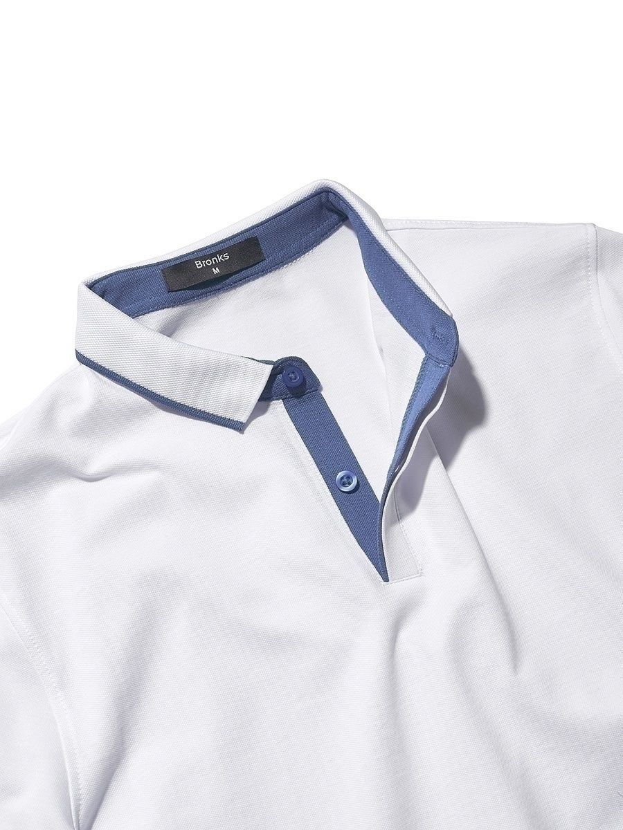 Поло Bronks, размер 52, 54, цвет белый, хлопок 90%, 10% спандекс - купить по выгодной цене в ...