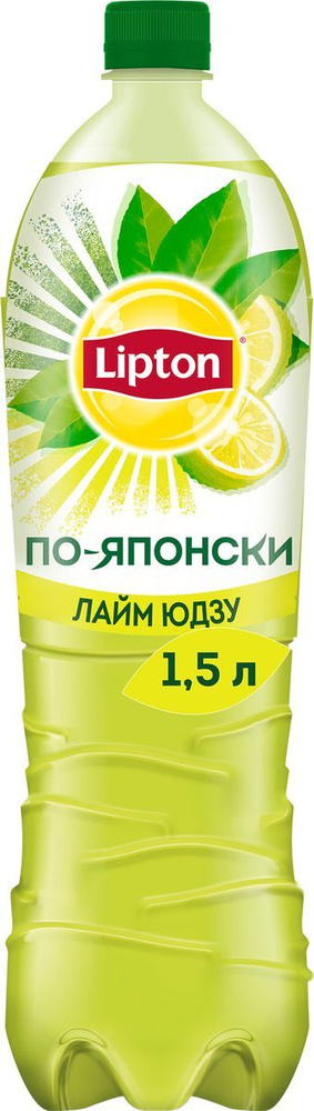 Зеленый холодный чай Lipton, со вкусом лайма Юдзу, 1,5 л - купить с ...