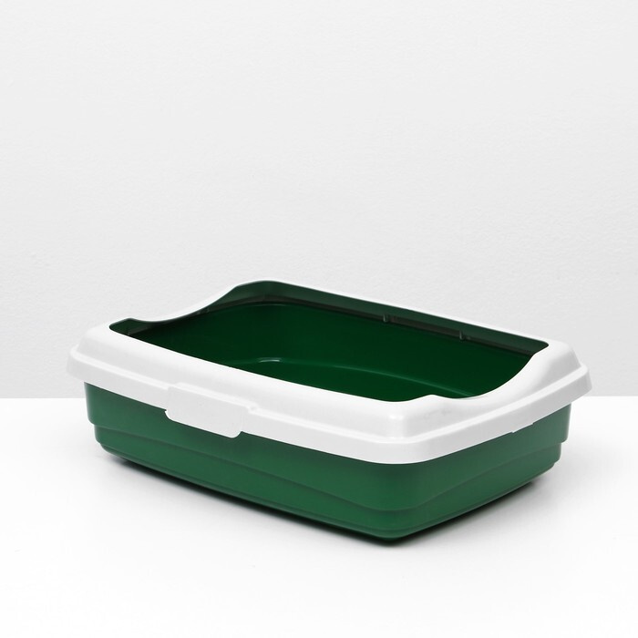 Лоток большой с бортиком Atlantis "Стандарт", 43 х 33 х 12,5 см, зеленый, купить на OZON по ...