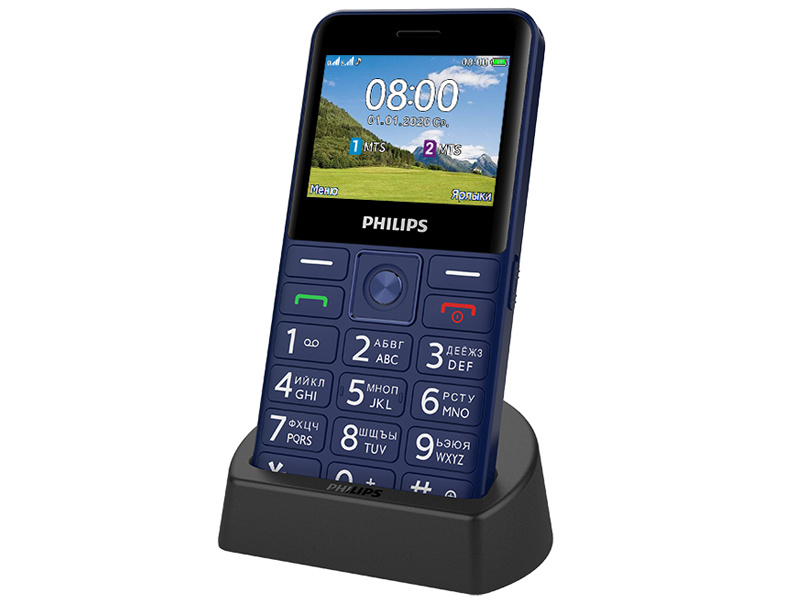 Мобильный телефон Philips E207 Xenium Blue купить на OZON по низкой ...