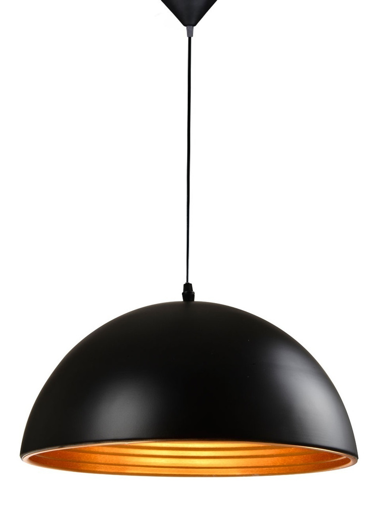 Светильник подвесной Dome металл черный/золото 400 мм - купить по ...