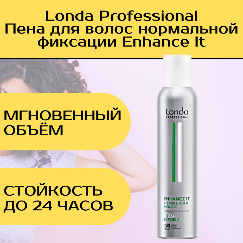 Londa Professional Пена для волос нормальной фиксации Enhance It, 250 ...