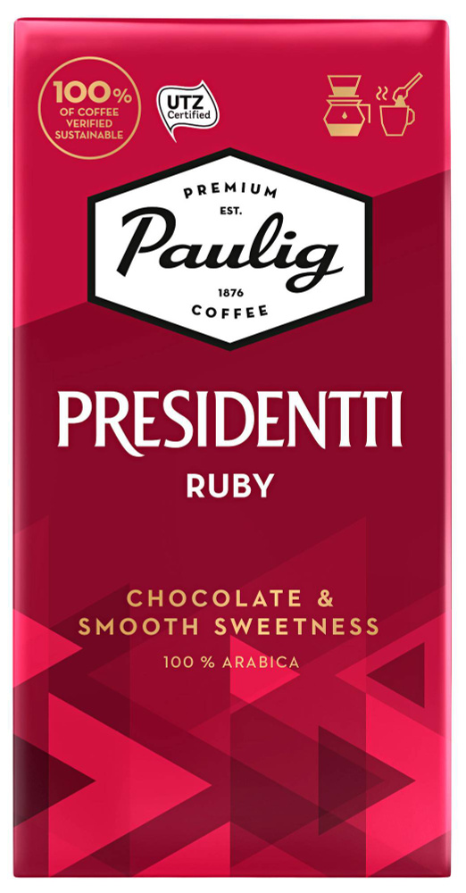 Кофе зерновой Paulig Presidentti Ruby 1 кг - купить с доставкой по ...