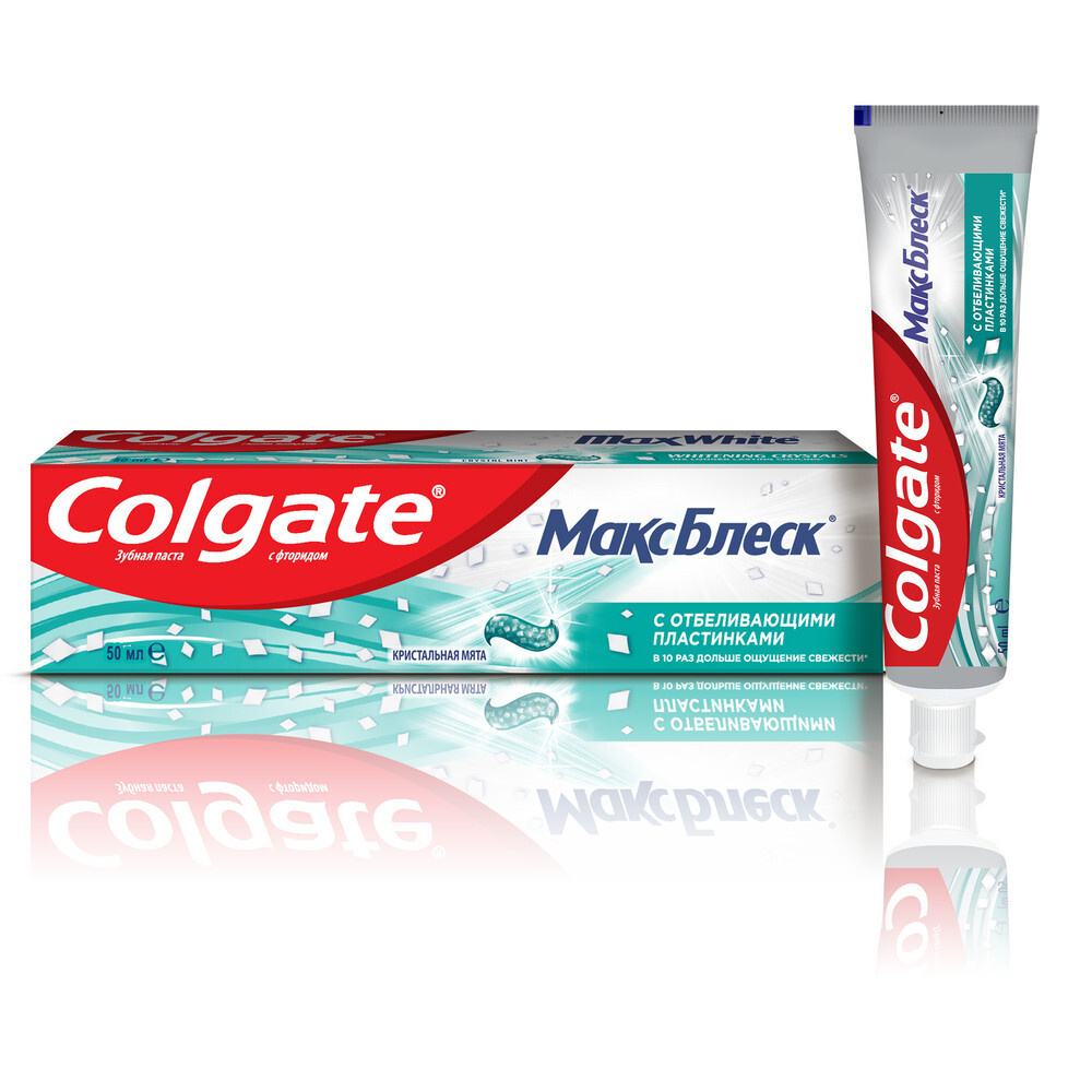 Colgate Макс Блеск отбеливающая зубная паста 50 мл купить с доставкой