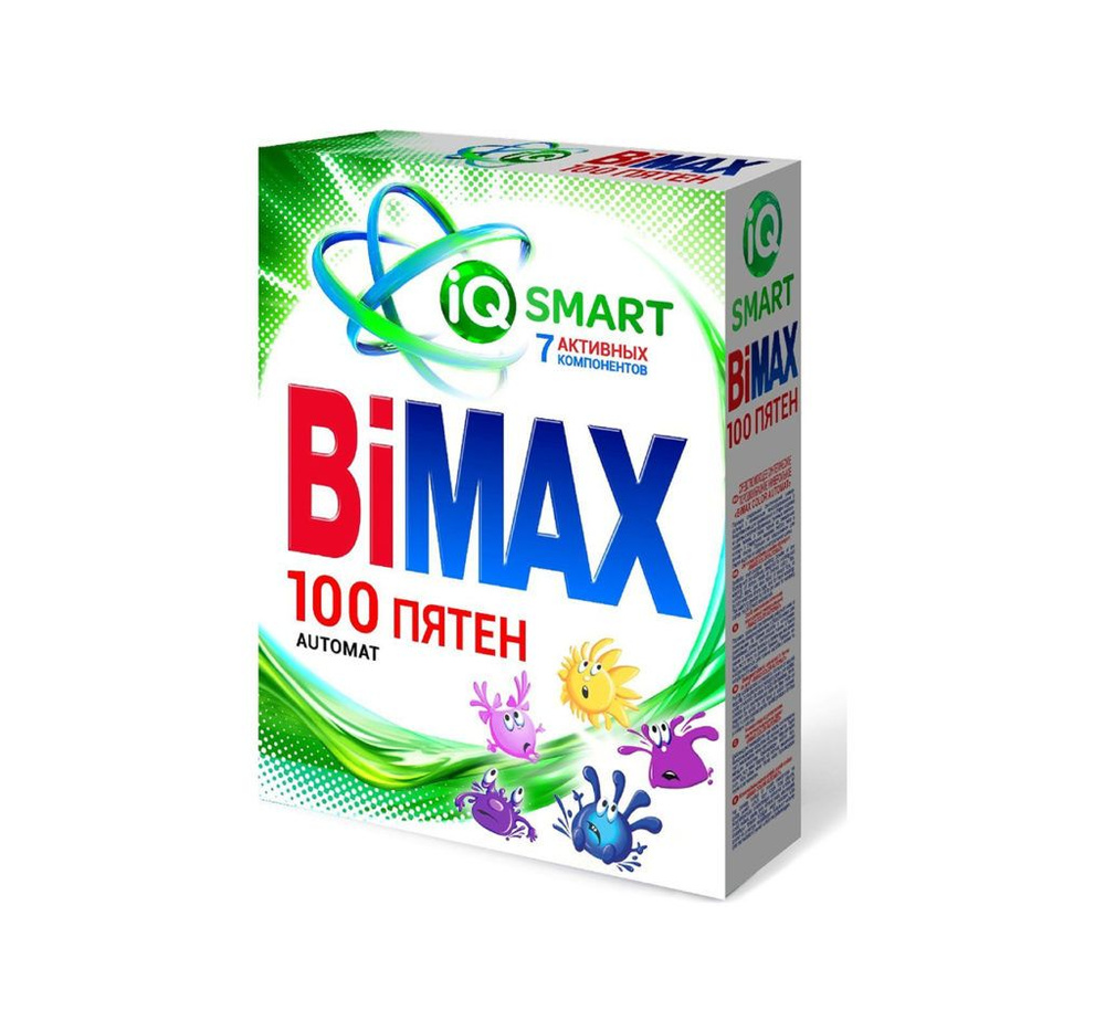 Стиральный порошок BiMax 100 пятен автомат, 400г - купить с доставкой ...