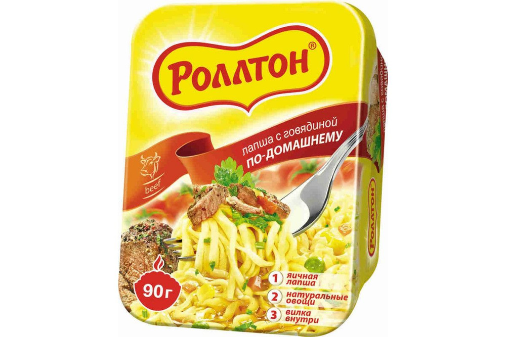 Лапша быстрого приготовления с Говядиной"по - домашнему" Роллтон лоток ...