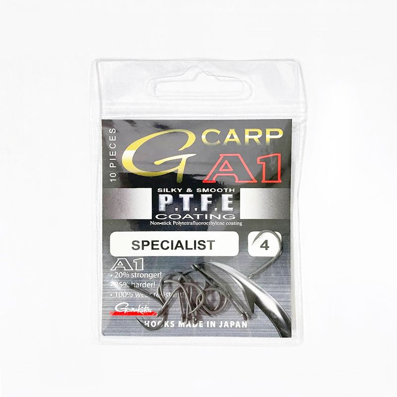 Крючки Gamakatsu A1 G-Carp Specialist PTFE № 4 (10 шт.) - купить с ...