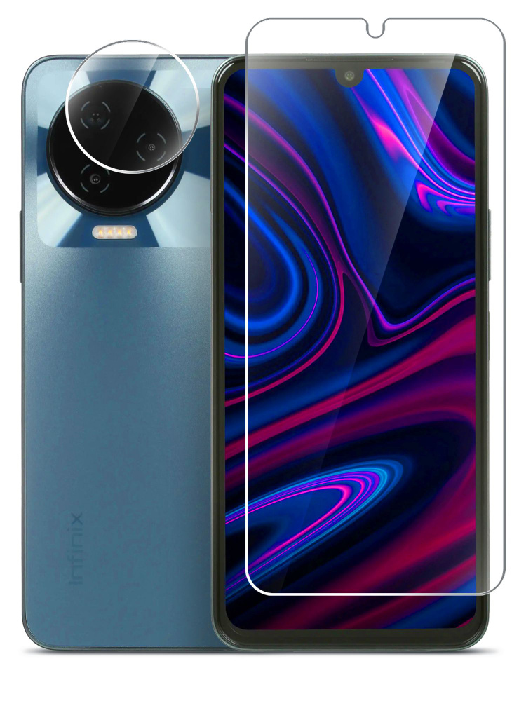 Защитное стекло на Infinix Note 12 Pro (Инфиникс Нот 12 Про) на Экран и ...