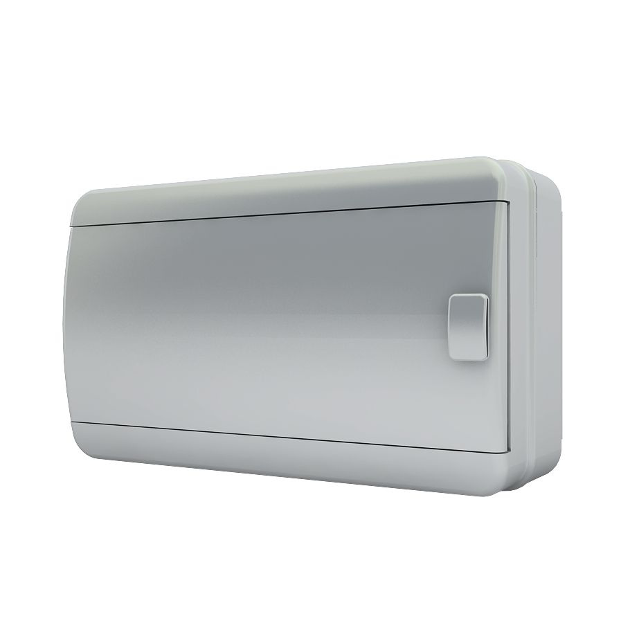 Распределительный щит навесной 18 мод. IP65, непрозрачная серая дверца (типа ЩРН-П-18), TEKFOR ...