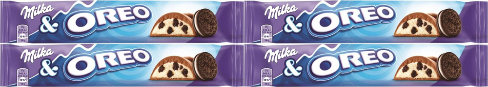 Батончик Milka Oreo Baton молочный со вкусом ванили и кусочками печенья ...