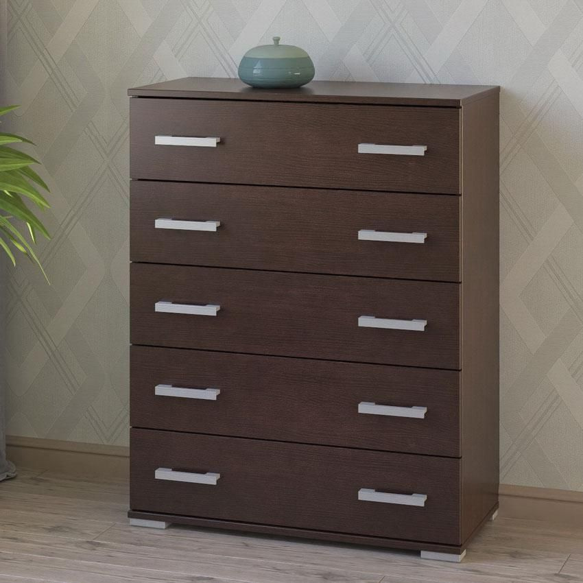 Комод Зеленоградская мебельная фабрика Комод 97, 80x37.4x101.6 см, 5 ящ ...