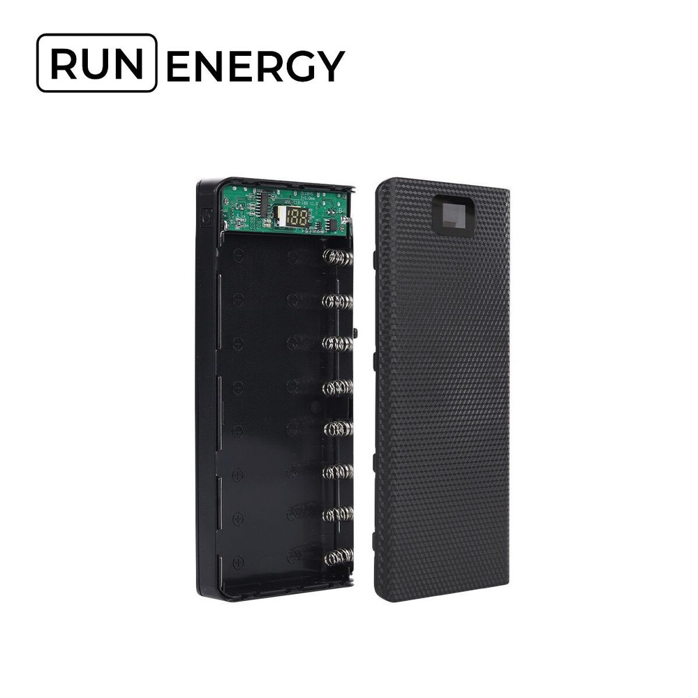 Внешний аккумулятор (Power Bank) Run Energy Корпус с ЖК-дисплеем ...