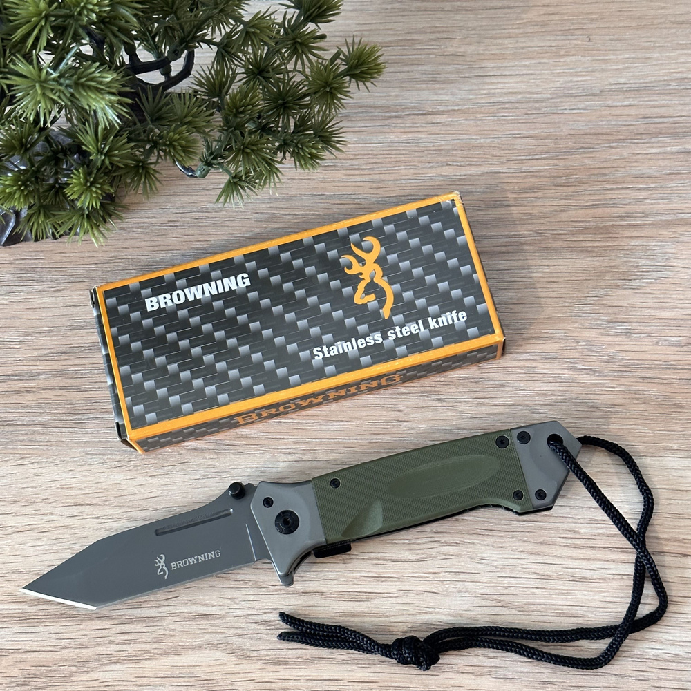 BROWNING Складной нож Browning DA-73 (зеленый), длина лезвия 9.5 см ...