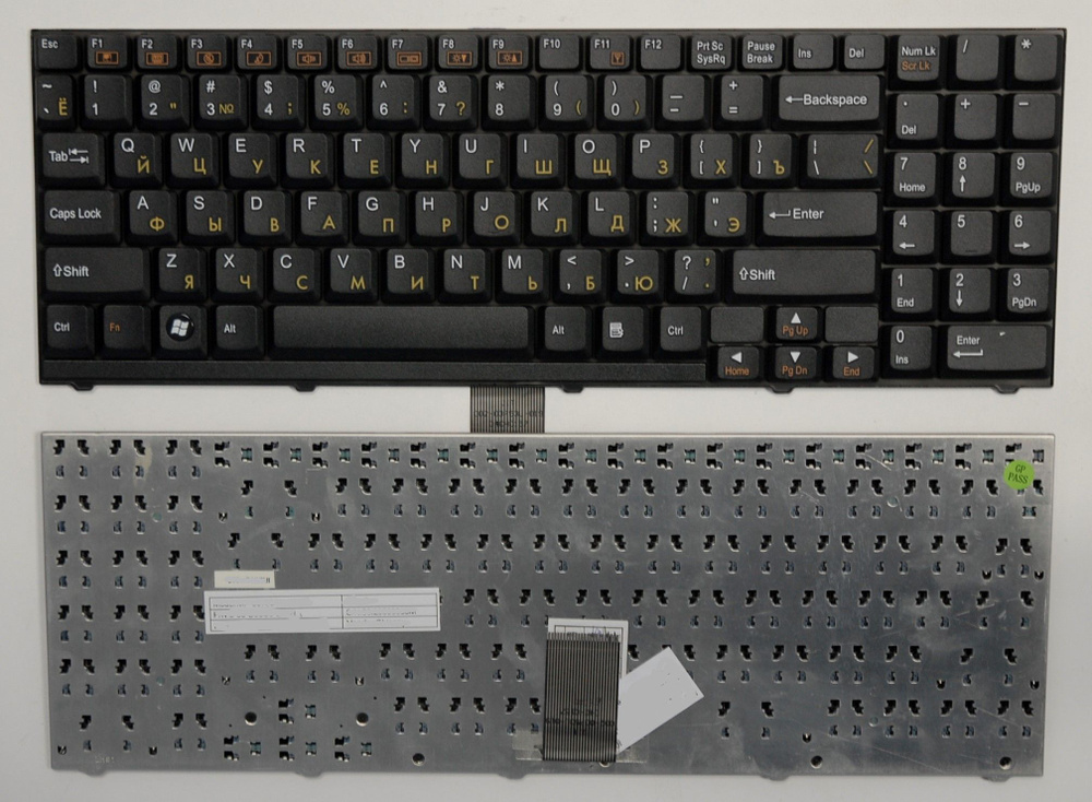 Клавиатура для ноутбука DNS Clevo D900, D900C, D900F, D900K, D900T ...