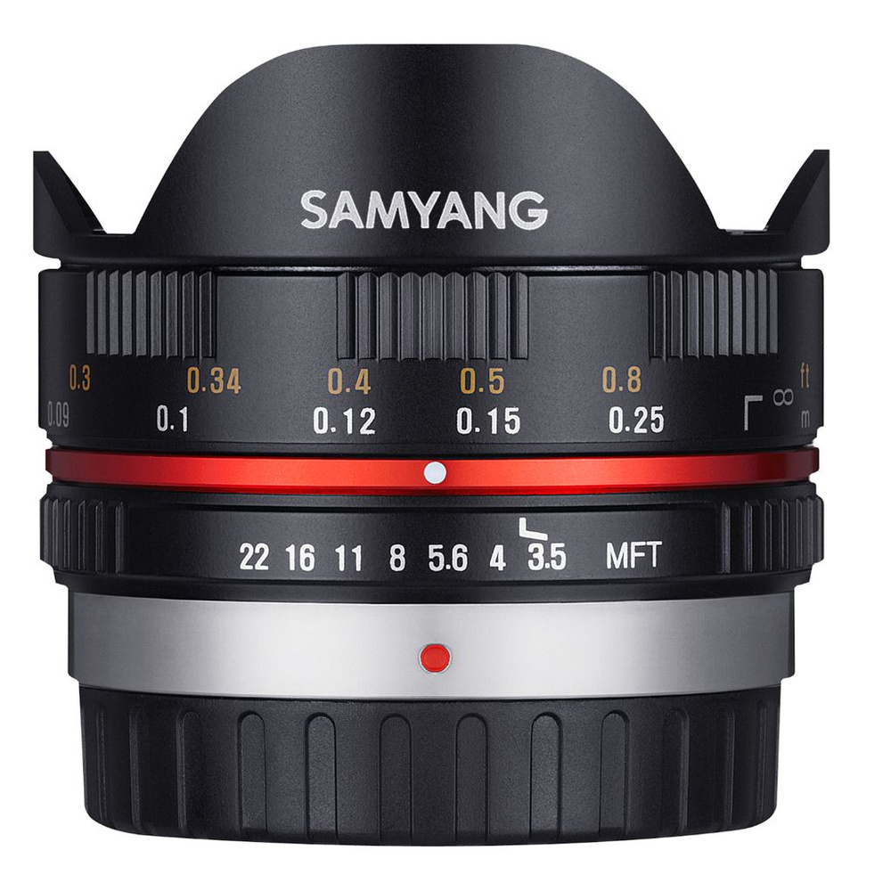 Объектив Samyang Optics Samyang 7.5mm f/3.5 ED AS UMC Fish-eye MFT ...
