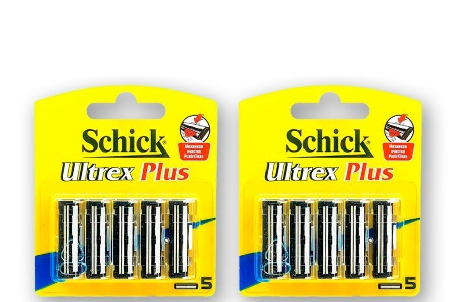 Кассеты Schick ultrex plus (5) 2 пачки - купить с доставкой по выгодным ...