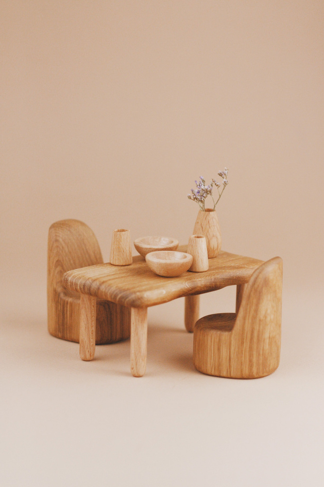 Игровой набор "Столовая" деревянный для кукол Tateplota - купить с ...