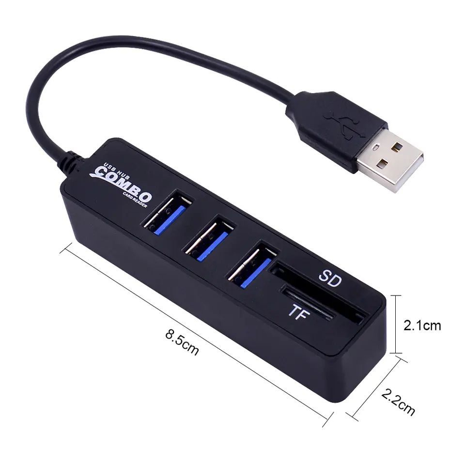 Хаб и картридер USB 3.0 Hub & Card Reader адаптер - купить с доставкой ...