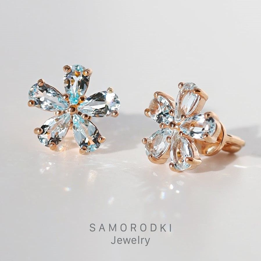 SamoroDki Jewelry Серьги ювелирные Серебро позолоченное 925 пробы ...
