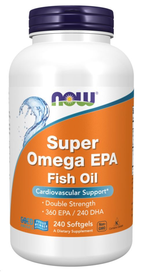 Омега 3 Супер NOW Super Omega EPA Fish Oil 1200 мг 360/240 240 гелевых ...
