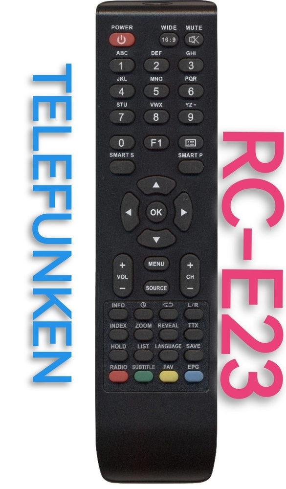 Пульт ДУ HUAYU Пульт RC-E23 для телевизора TELEFUNKEN /телефункен ...