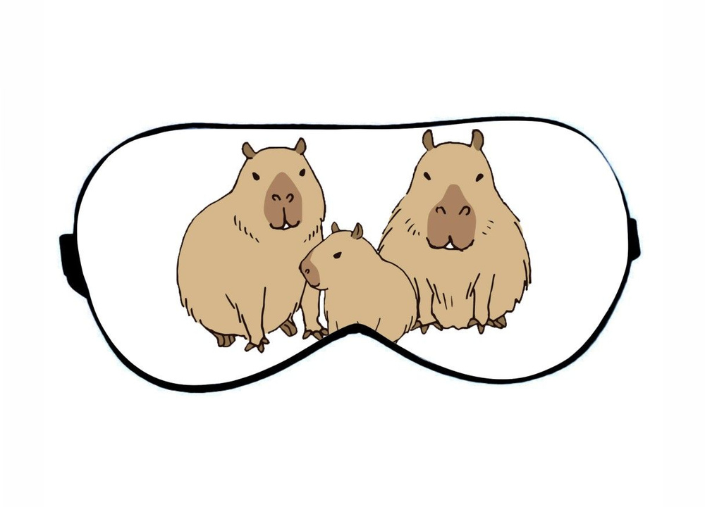 Маска для сна MIGOM Капибара, Capybara - 0007 купить на OZON по низкой цене (1132982729)