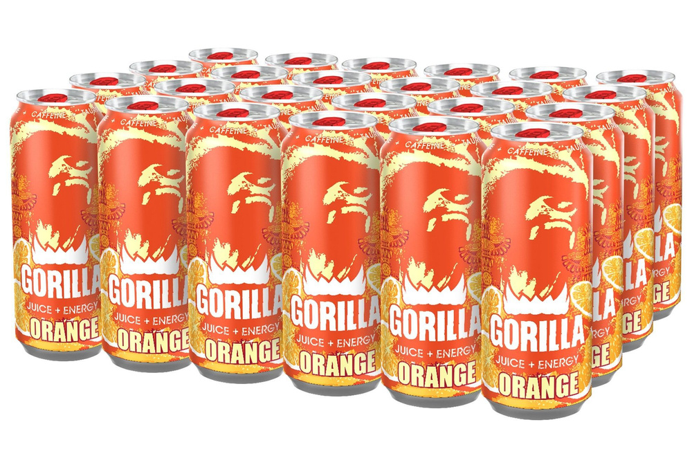 Энергетический напиток Gorilla Orange, 24 шт х 450 мл - купить с ...