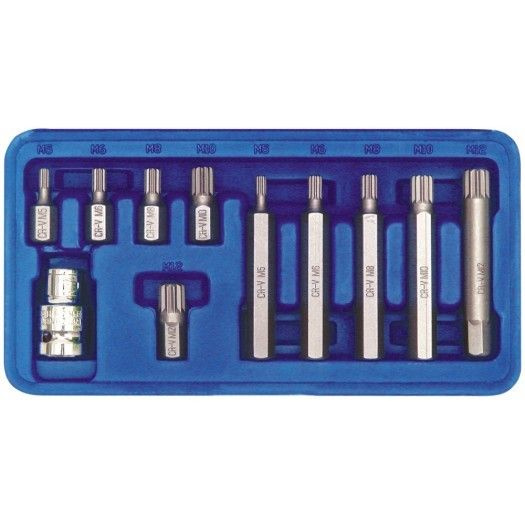 Набор бит spline 11 пр 30 мм m5 m6 m8 m10 m1 Vorel 66770 - купить по ...