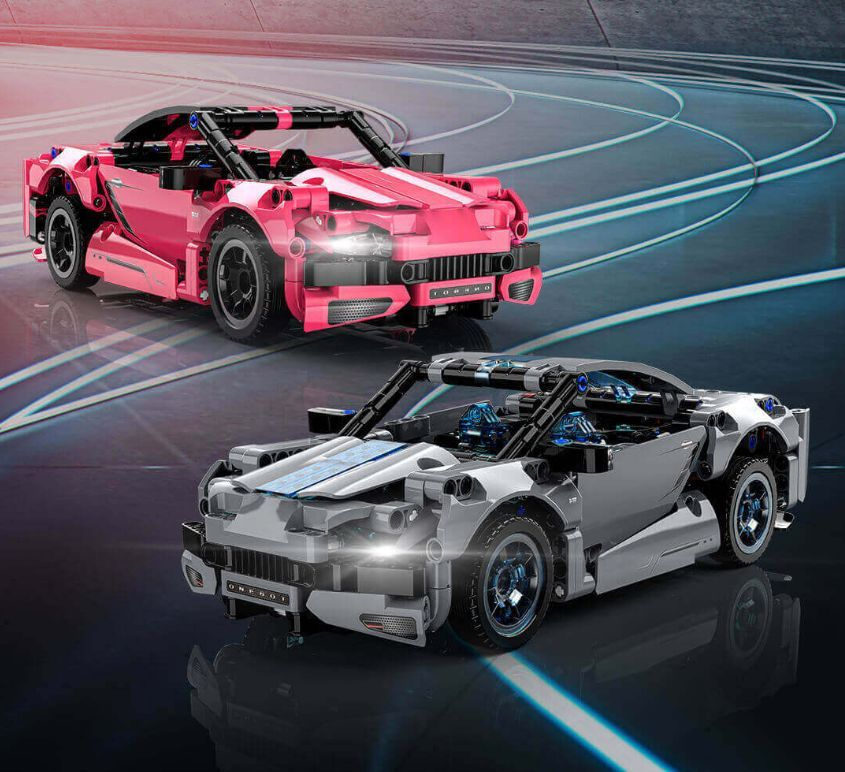 Конструктор ONEBOT Building Block Supercar OBJZF62AIQI Pink - купить с ...