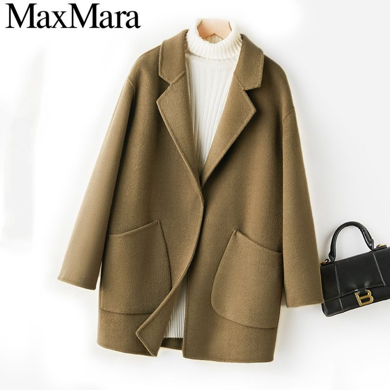 Пальто Max Mara, Зима, размер 42, цвет горчичный, Шерсть - купить по ...
