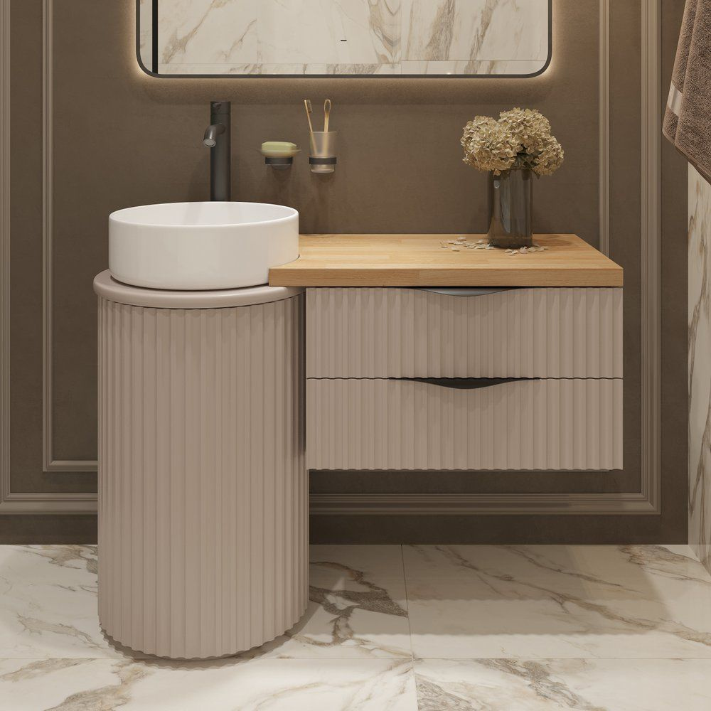 Тумба с раковиной STWORKI Lotus 107 white купить на OZON по низкой цене (1179182258)