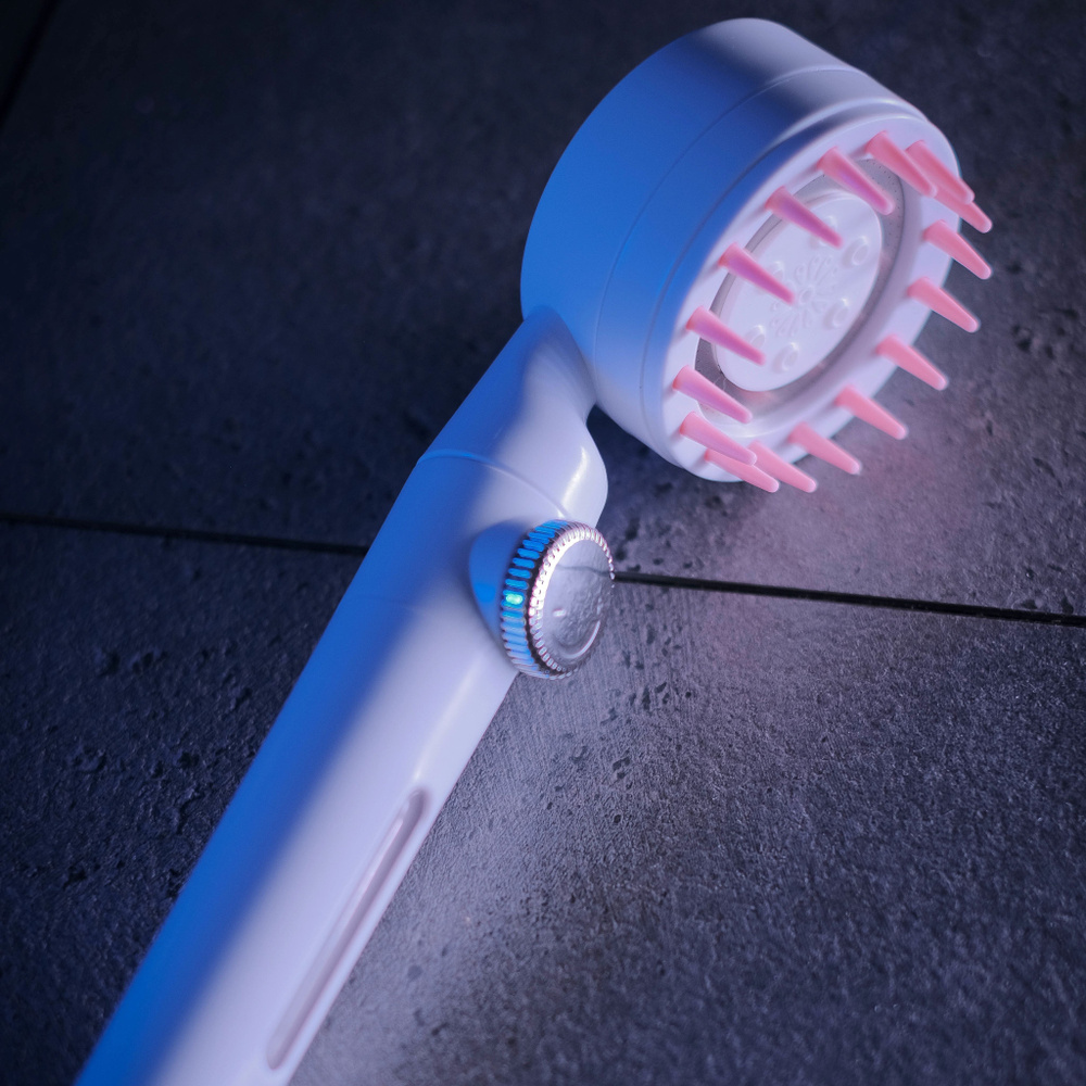 Душевая лейка для душевой кабины с фильтром, белая, с тремя режимами ...