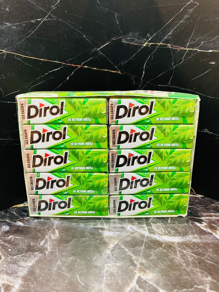 Dirol Свежая Мята жевательная резинка 30шт по 13,6г купить на OZON по ...