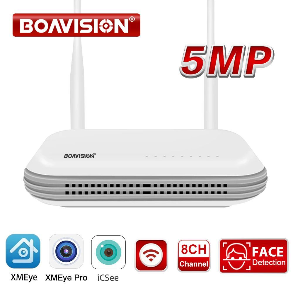 IP-регистратор BOAVISION 8CH WiFi NVR (XMEYE-iCSee) - купить с доставкой по выгодным ценам в ...