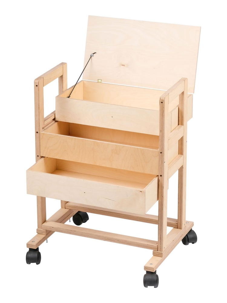 SMW Стойка для перкуссии музыкальная тележка, 3 отделения, на колесах ...