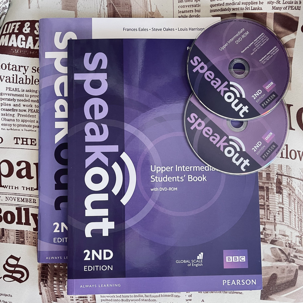 SpeakOut Upper-Intermediate SB+WB (with answers)+2DVDs (сиреневый / Upper-Intermediate (B2 ...