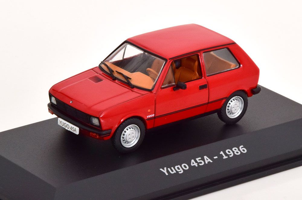 YUGO 45A 1986 Red, масштабная модель автомобиля коллекционная - купить ...