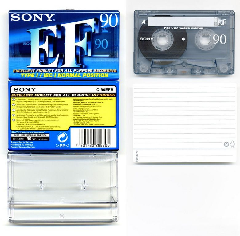 Аудио кассета SONY, 90 мин, C-90EFB. - купить с доставкой по выгодным ...