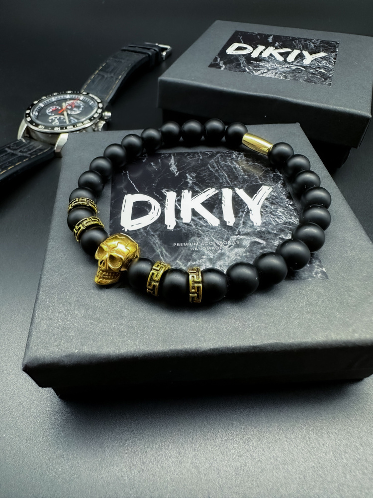 Браслет мужской DIKIY из натуральных камней Шунгит - купить с доставкой по выгодным ценам в ...