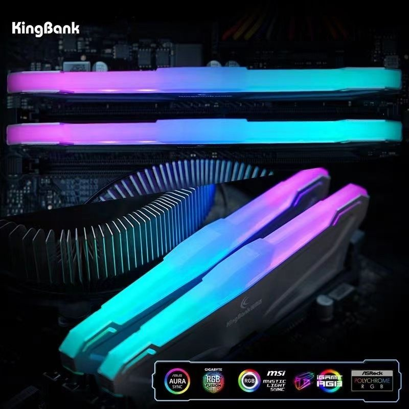 Модуль оперативной памяти KingBank RGB DDR4 3200mhz-C188 ГБ (Kingbank ...