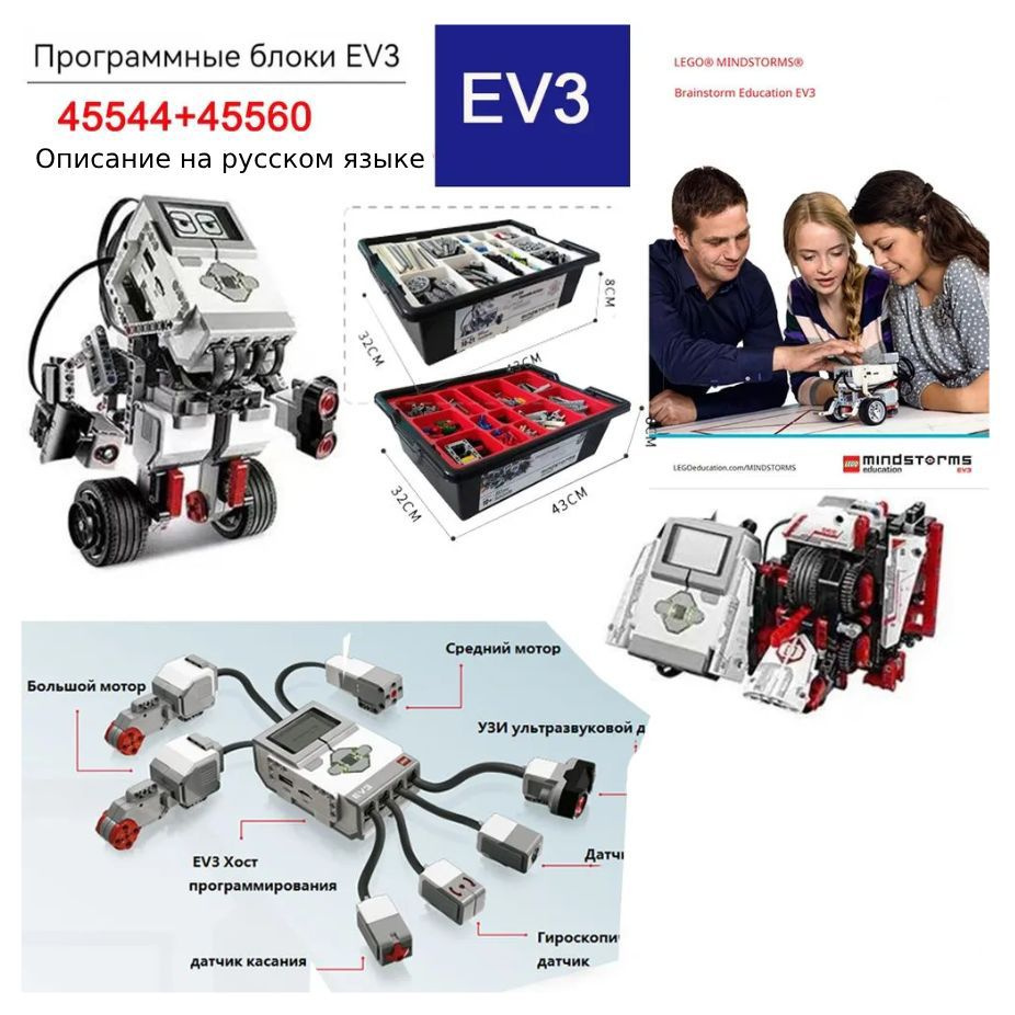 Робототехнический набор Mindstorms EV3 45544 + Ресурсный набор ...