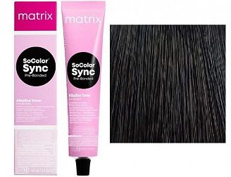 MATRIX, COLOR SYNC Pre-Bonded, Крем-краска для волос №1A, иссиня-черный ...